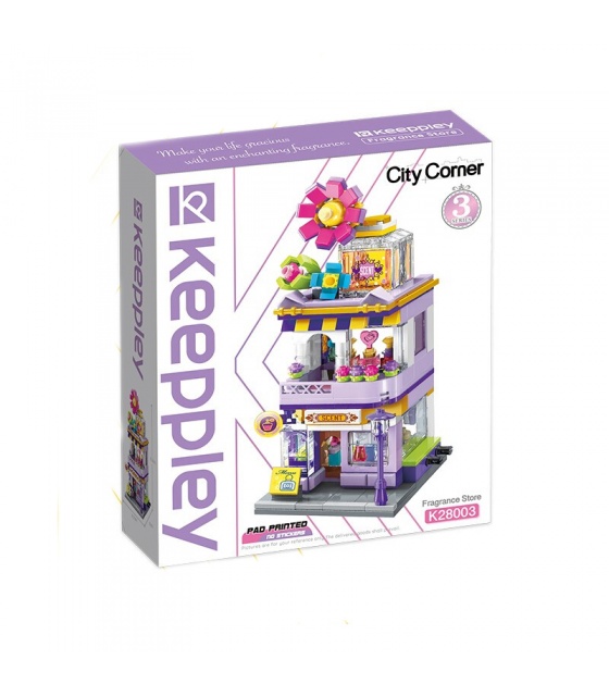 Keeppley City Corner Building Block Toys and Compatible Bricks Sets ...