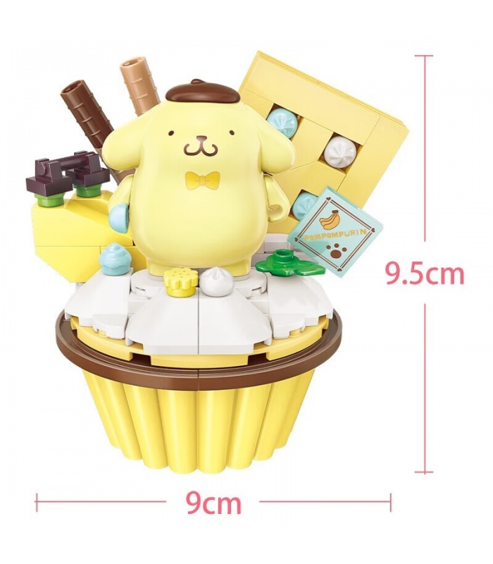 Keeppley K20816 Pompompurin Cupcake Sanrio Series Building Blocks Toy ...