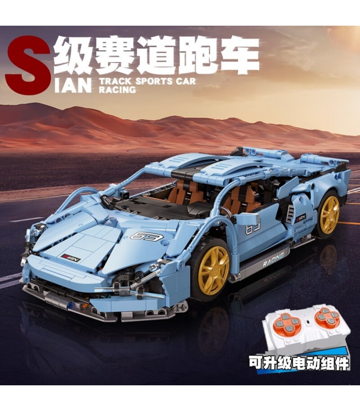 JIE STAR 92018 Lamborghini Sian Juego de juguetes de bloques de ...