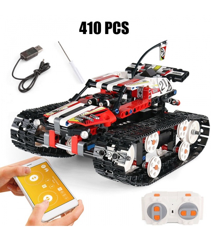 MOULD KING 13024 High-speed Tracked Vehicle Series Red Assault Building ...
