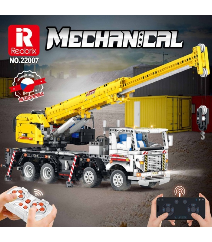 REOBRIX 22007 Multiple Function Auto Crane Truck Building Blocks Toy ...