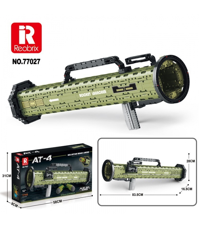 REOBRIX 77027 AT-4 M136 Antitank Grenade Launcher Building Blocks Toy ...