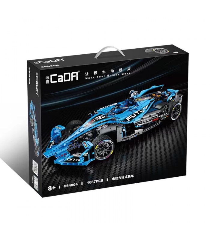 CADA C64004 Formula E F1 Car Remote Control Building Block Toy Set ...