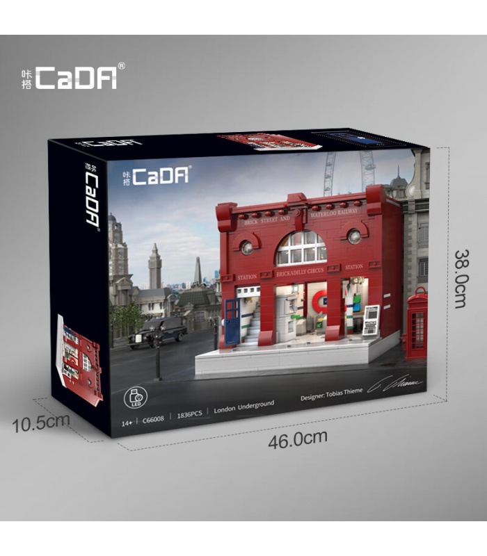 CADA 66008 London Underground Station Building Blocks Toy Set ...