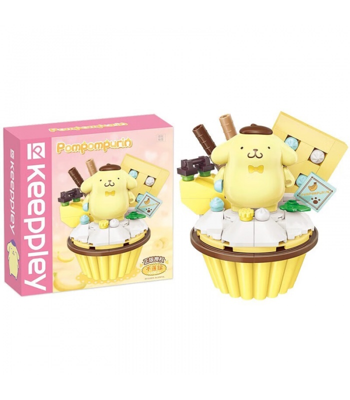 Keeppley K20816 Pompompurin Cupcake Sanrio Series Building Blocks Toy ...