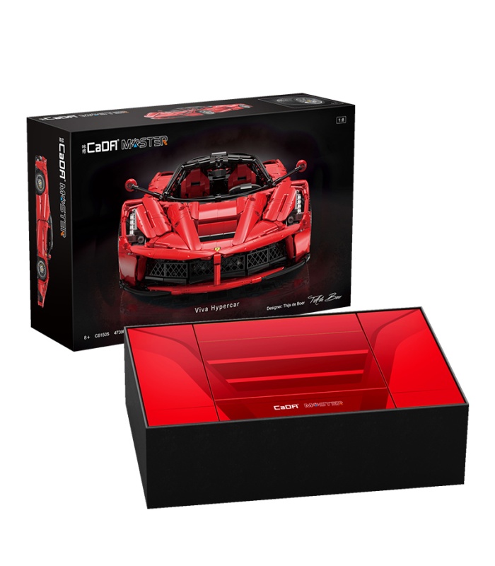 CADA C61505 Laferrari Viva Hypercar Red Racing Car Building Blocks Toy ...