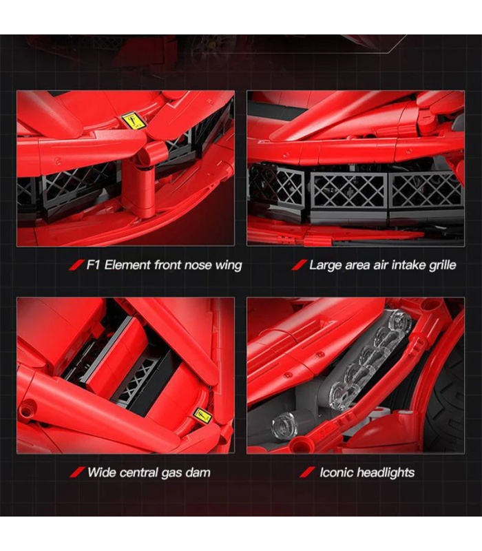 CADA C61505 Laferrari Viva Hypercar Red Racing Car Building Blocks Toy ...