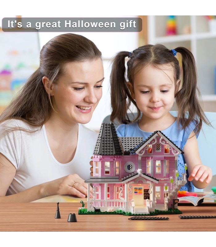 Custom Coraline Pink Palace Building Blocks Toy Set - BuildingToyStore.com