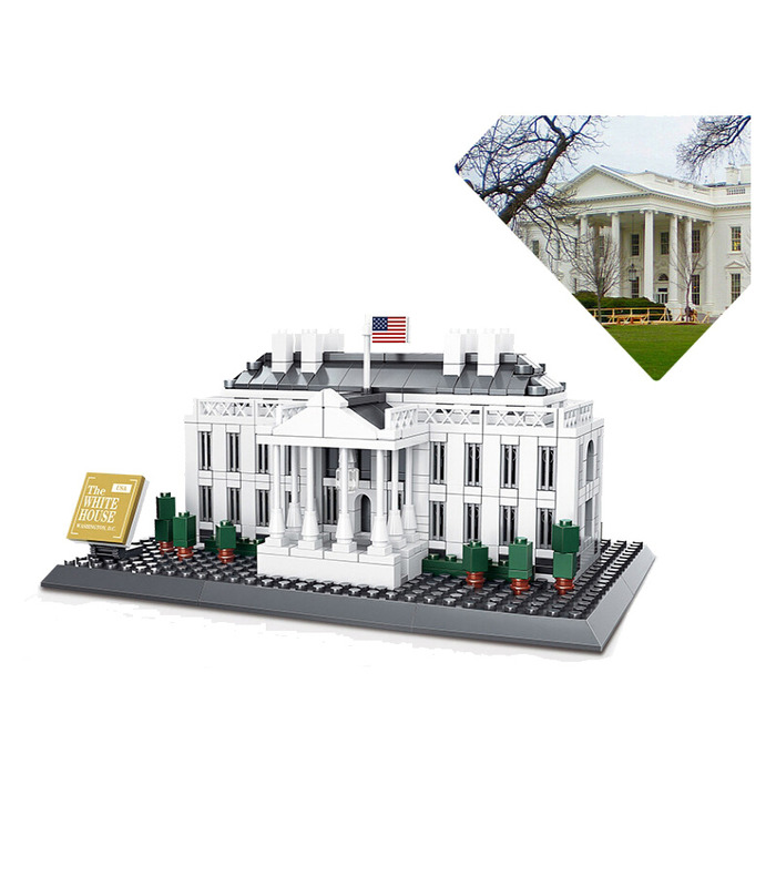 WANGE Architecture Washington White House 4214 Building Blocks Toy Set ...