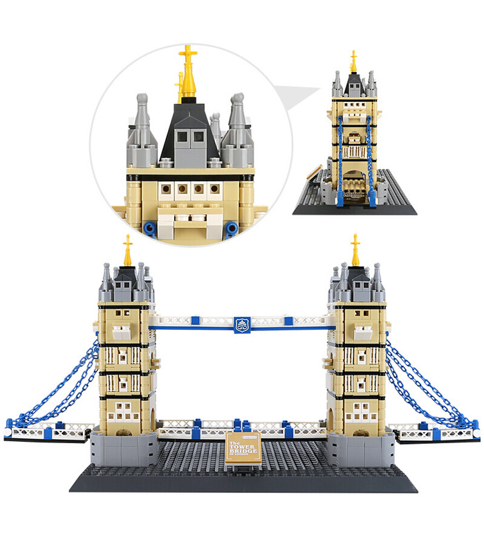 WANGE Architecture Tower Bridge London Building 4219 Building Blocks ...