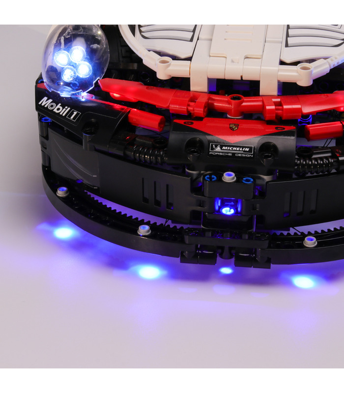 Light Kit For Porsche 911 RSR LED Lighting Set 42096 - BuildingToyStore.com