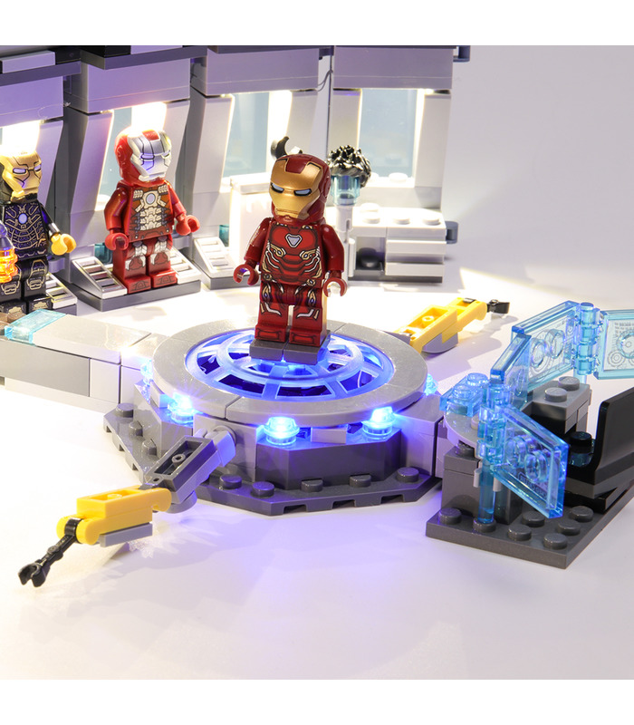 Iron Man Hall of Armor LED 조명 세트 76125용 라이트 키트 - BuildingToyStore.com