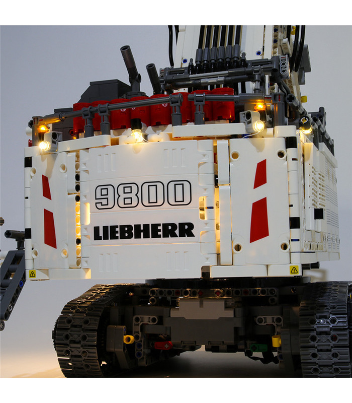 Liebherr R 9800 굴삭기 LED 조명 세트 42100용 라이트 키트 - BuildingToyStore.com