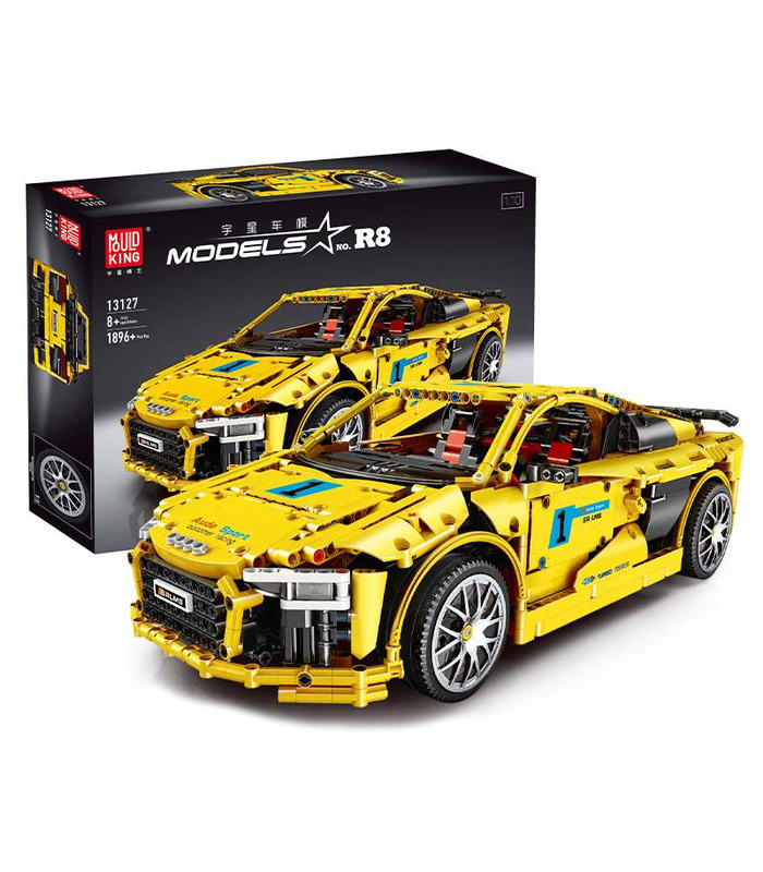 MOULD KING 13127 Audi R8 V10 Sports Car Building Blocks Toy Set ...