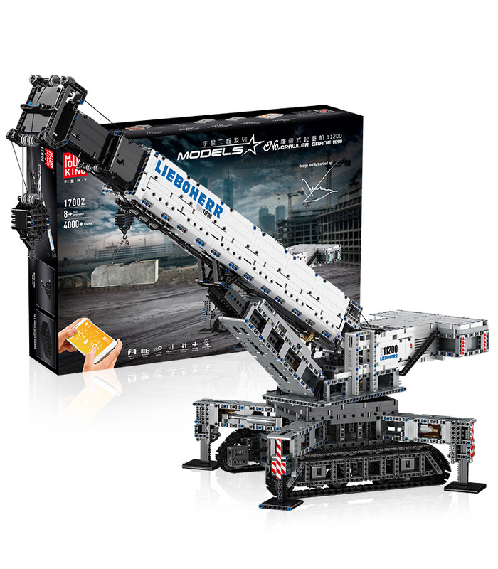 MOULD KING 17002 Liebherr LTR 11200 Crane Building Blocks Toy Set ...