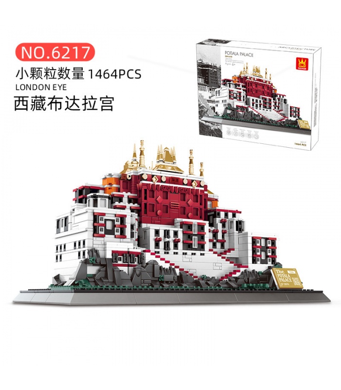 WANGE Tibet Potala Palace Model 6217 Building Blocks Toy Set ...